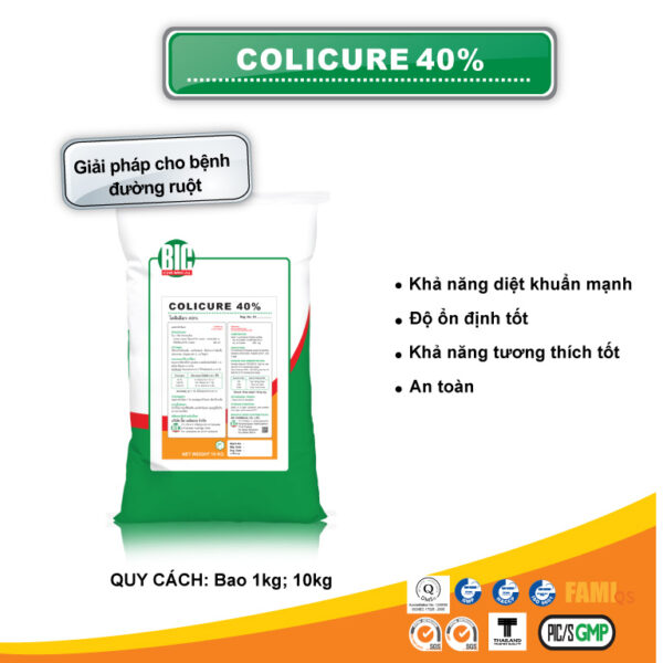 Colicure 40% - kháng sinh điều trị bệnh đường ruột - Tiến Thắng Vet